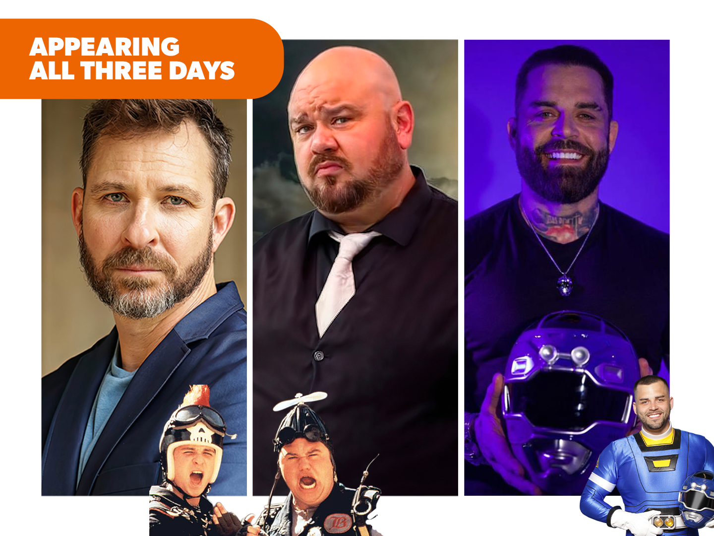 Power Rangers Cast Blake Anthony Foster, Jason Narvy & Paul Schrier ...